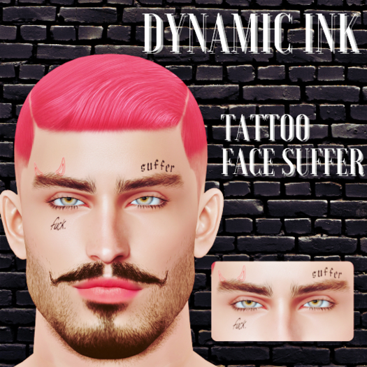 Second Life Marketplace - Dynamic Ink-Tattoo-Face-suffer